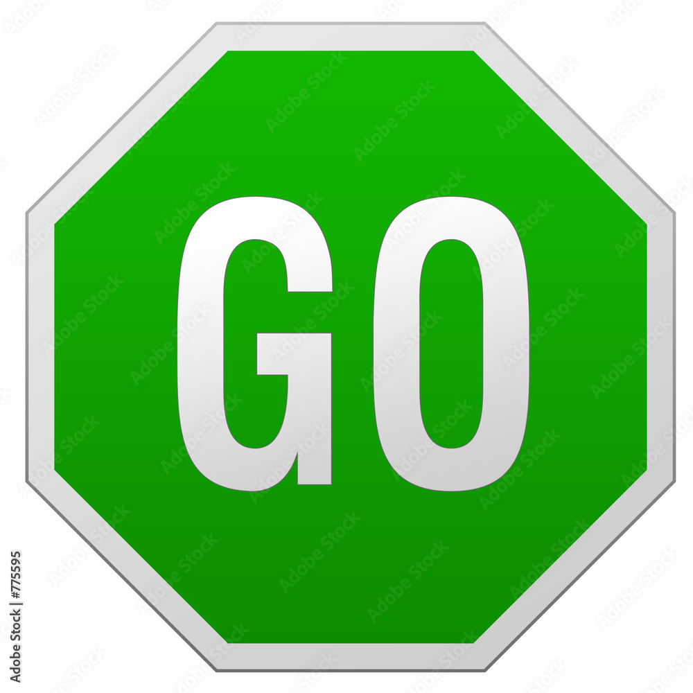 green go sign Stock Illustration | Adobe Stock