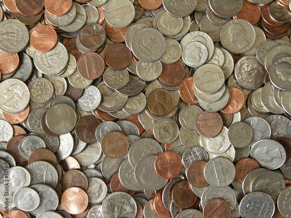 pile of change Stock Photo | Adobe Stock