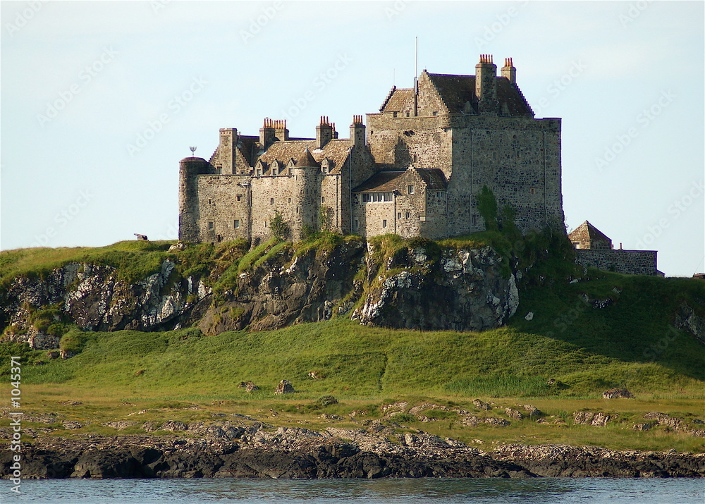 duart castle, isle of mull - clan maclean-scotland Stock Photo | Adobe ...