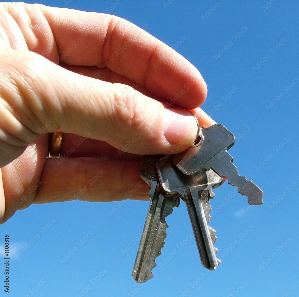 congratulations here are the keys to your house Stock Photo | Adobe Stock