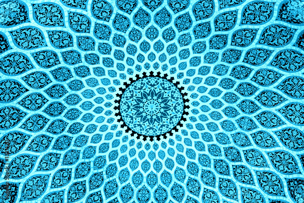 blue persian design Stock Photo | Adobe Stock