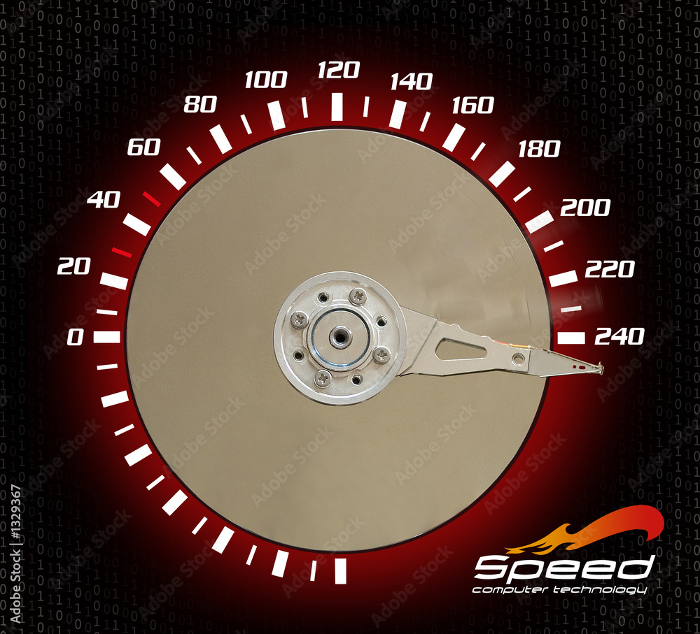 computer speed Stock Illustration | Adobe Stock