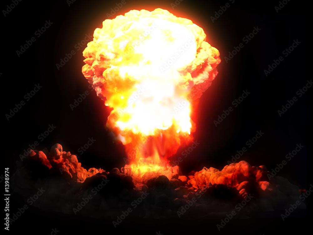 atomexplosion Stock-Illustration | Adobe Stock