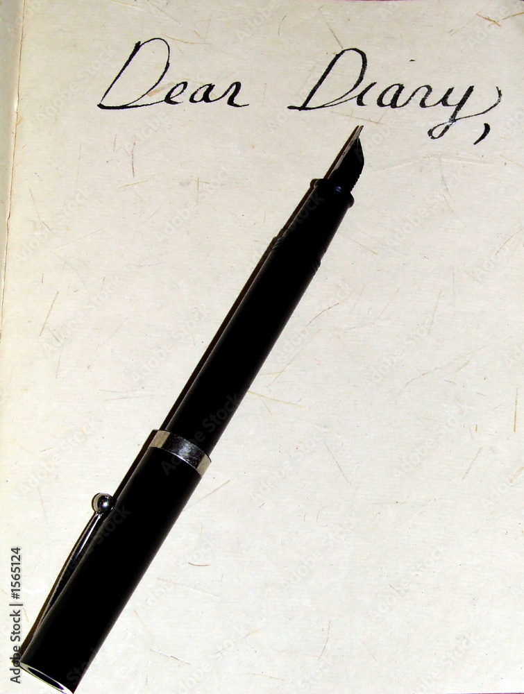 dear diary blank page Stock Photo | Adobe Stock