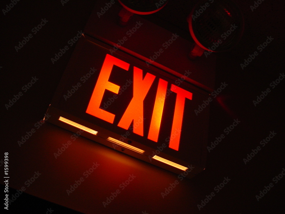 Red Exit Sign