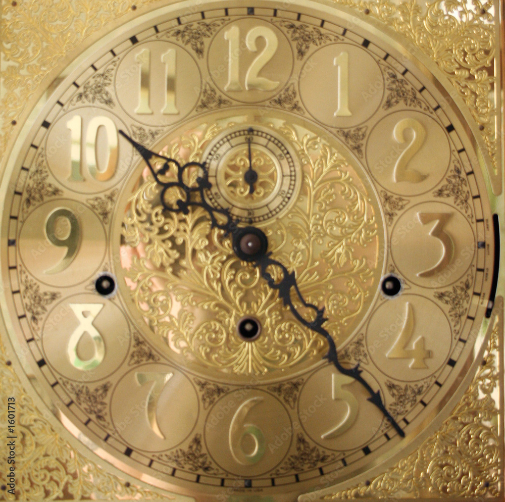 fancy grandfather clock face Stock Photo | Adobe Stock