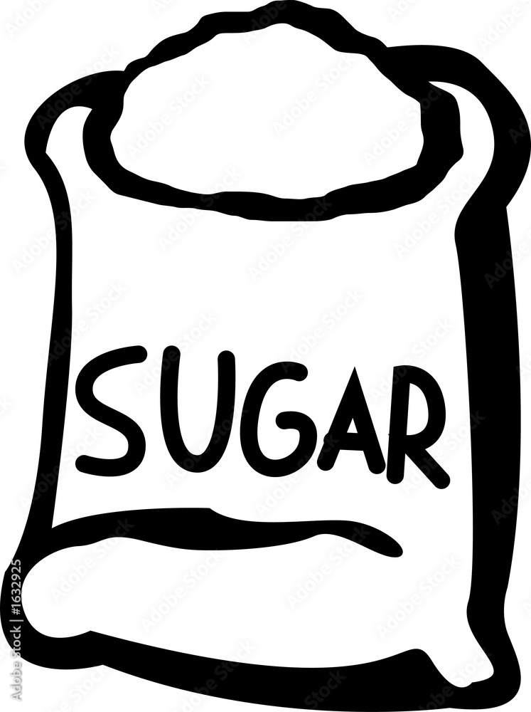 sugar bag Stock Illustration | Adobe Stock