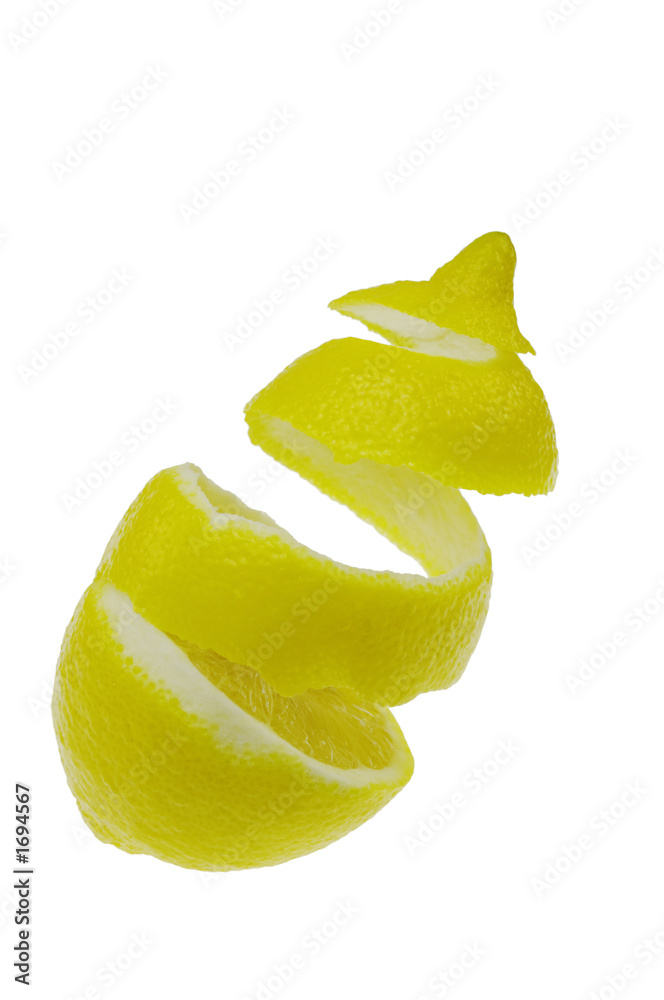 peeled lemon Stock-Foto | Adobe Stock