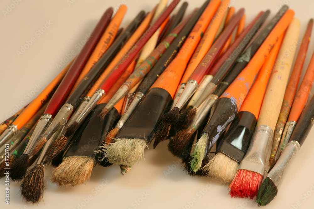 pinsel-sammlung Stock-Foto | Adobe Stock