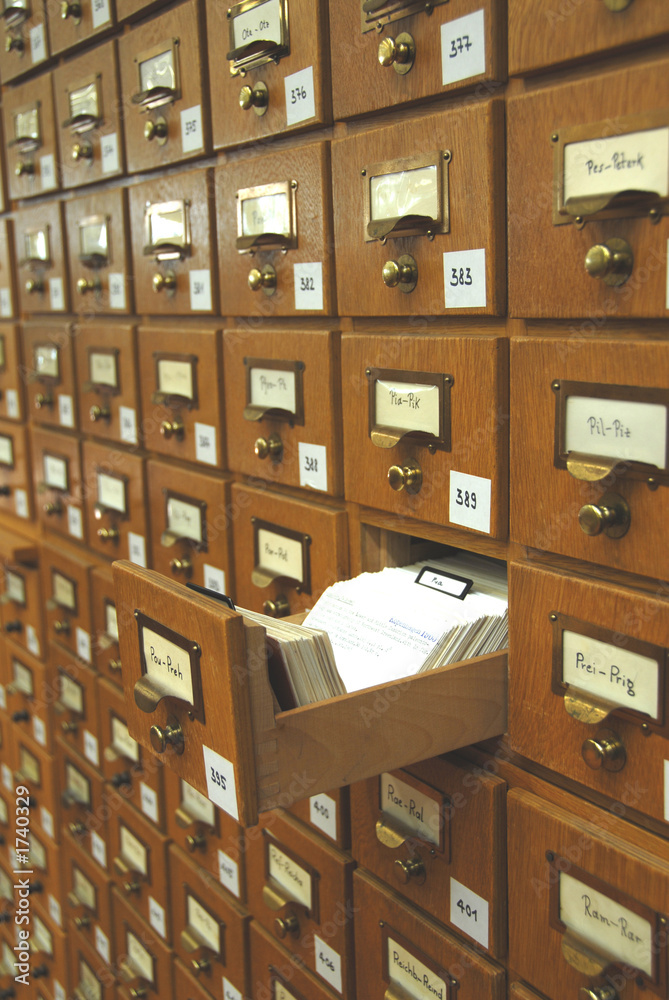 karteikasten und karteikarten Stock Photo | Adobe Stock