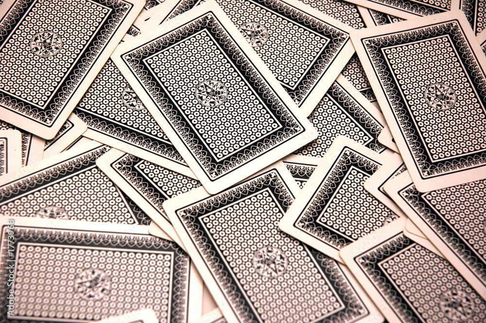 playing card backs Stock Photo | Adobe Stock