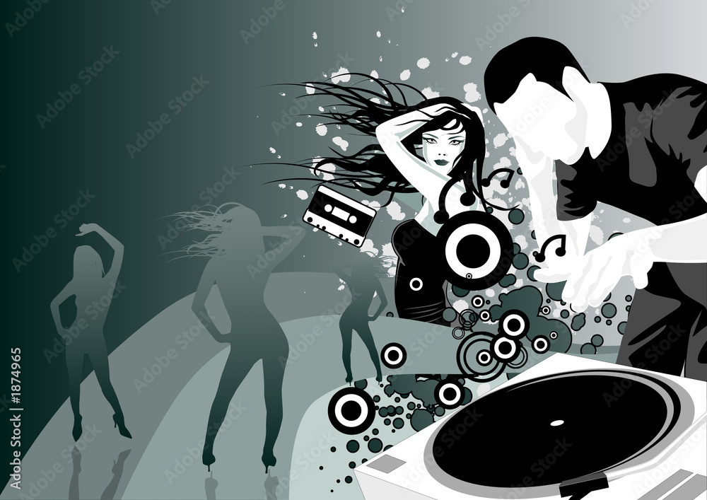 midnight party Stock Illustration | Adobe Stock