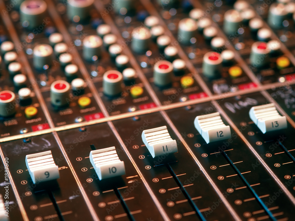 mixing console Stock Photo | Adobe Stock