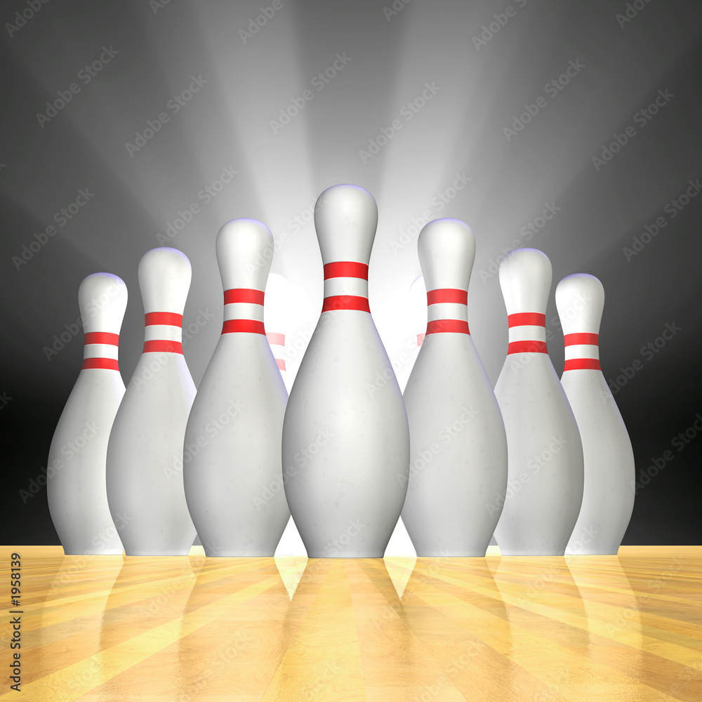 bowling excitement Stock Illustration | Adobe Stock