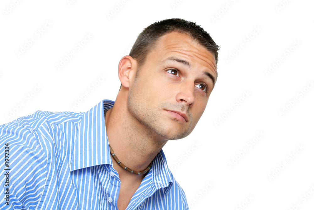 hombre pensando foto de Stock | Adobe Stock