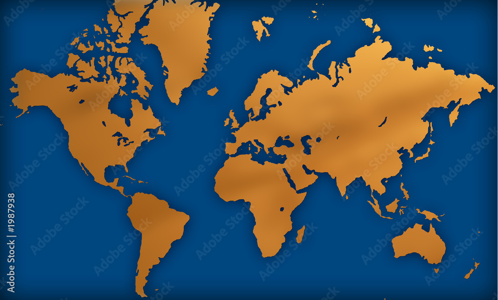 carte du monde Stock Illustration | Adobe Stock