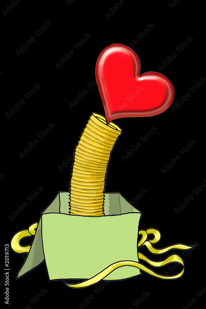 heart in a box Stock Illustration | Adobe Stock