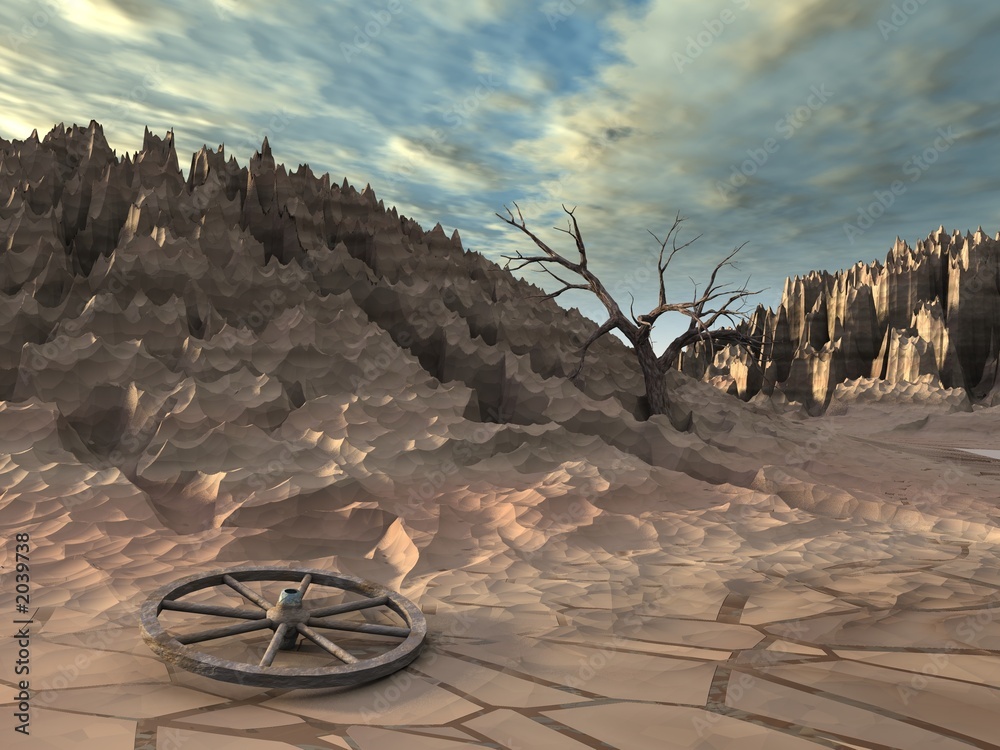 sad desert Stock Illustration | Adobe Stock