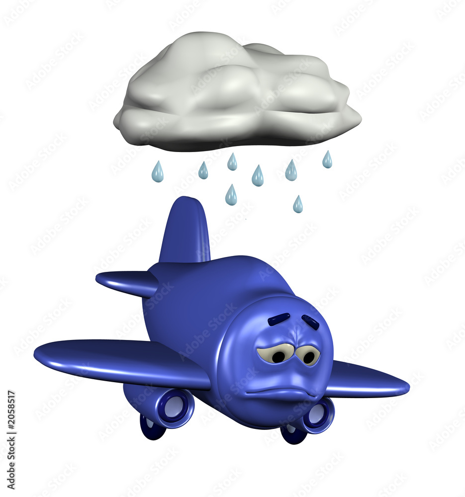sad emoticon plane Stock Illustration | Adobe Stock