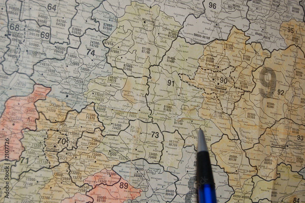 landkarte Stock Photo | Adobe Stock