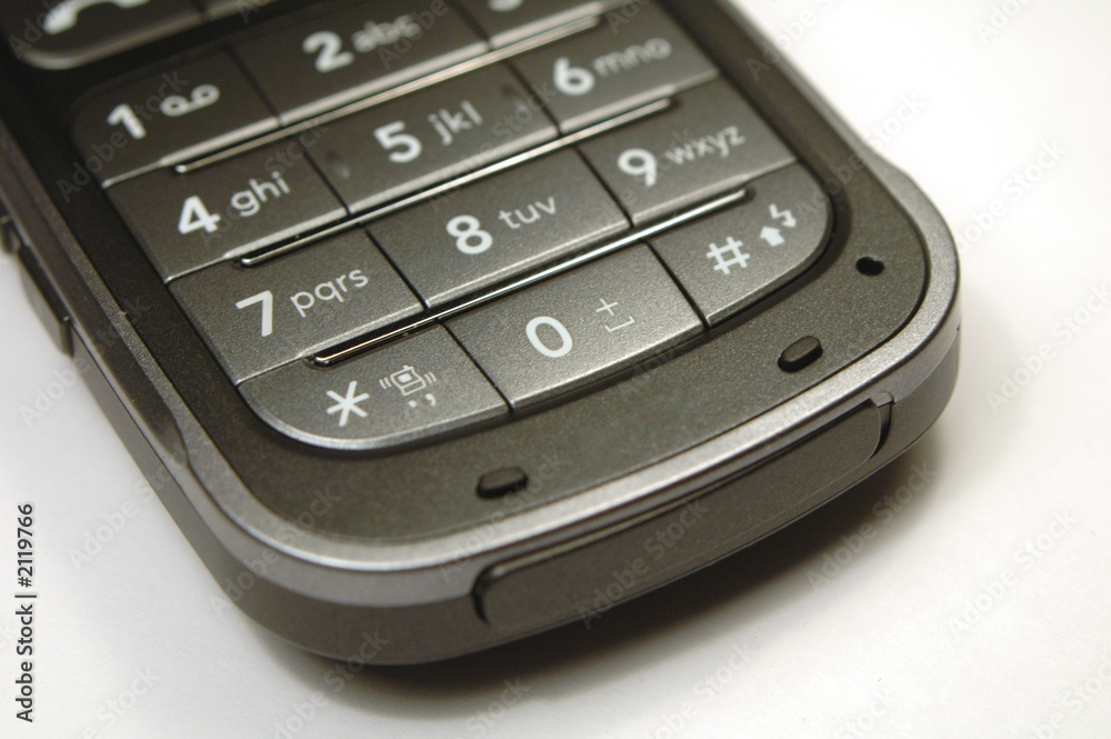 Détails du clavier d'un vieux téléphone portable à clapet Stock Photo ...