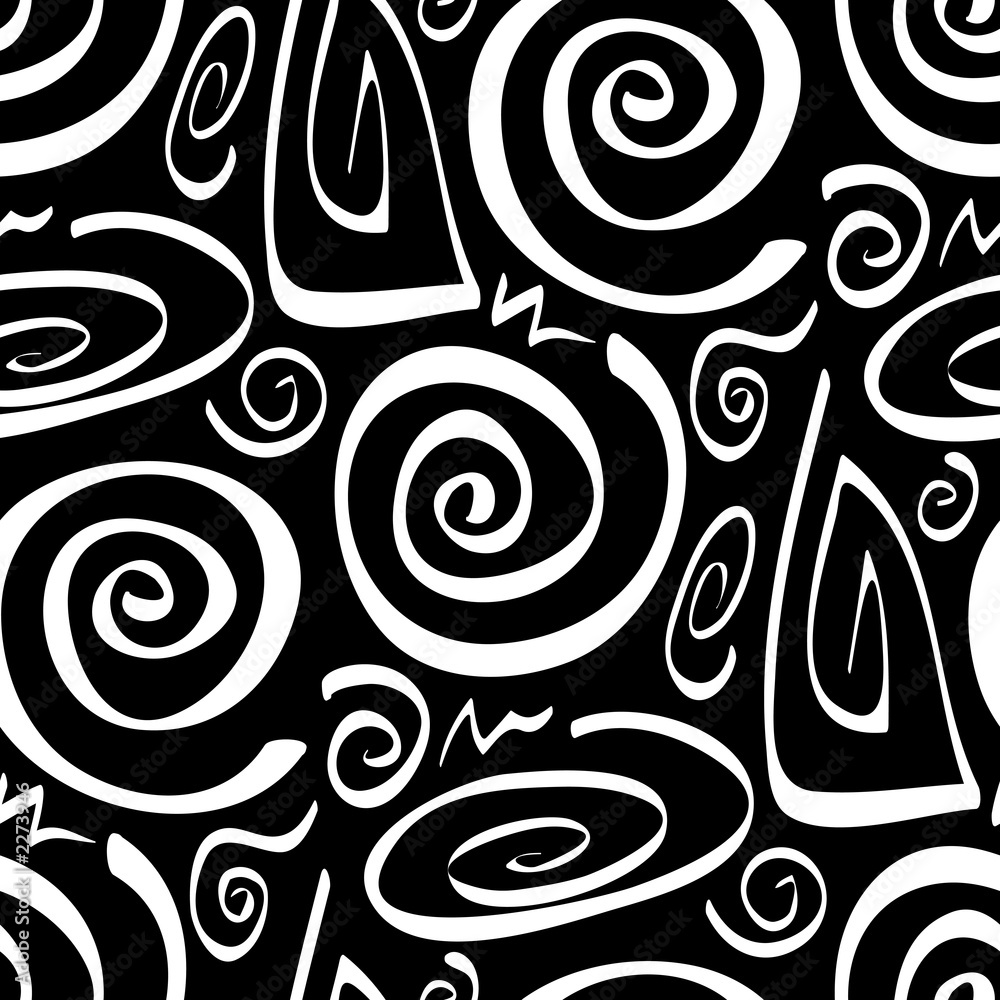 seamless cartoon swirls Stock Illustration | Adobe Stock