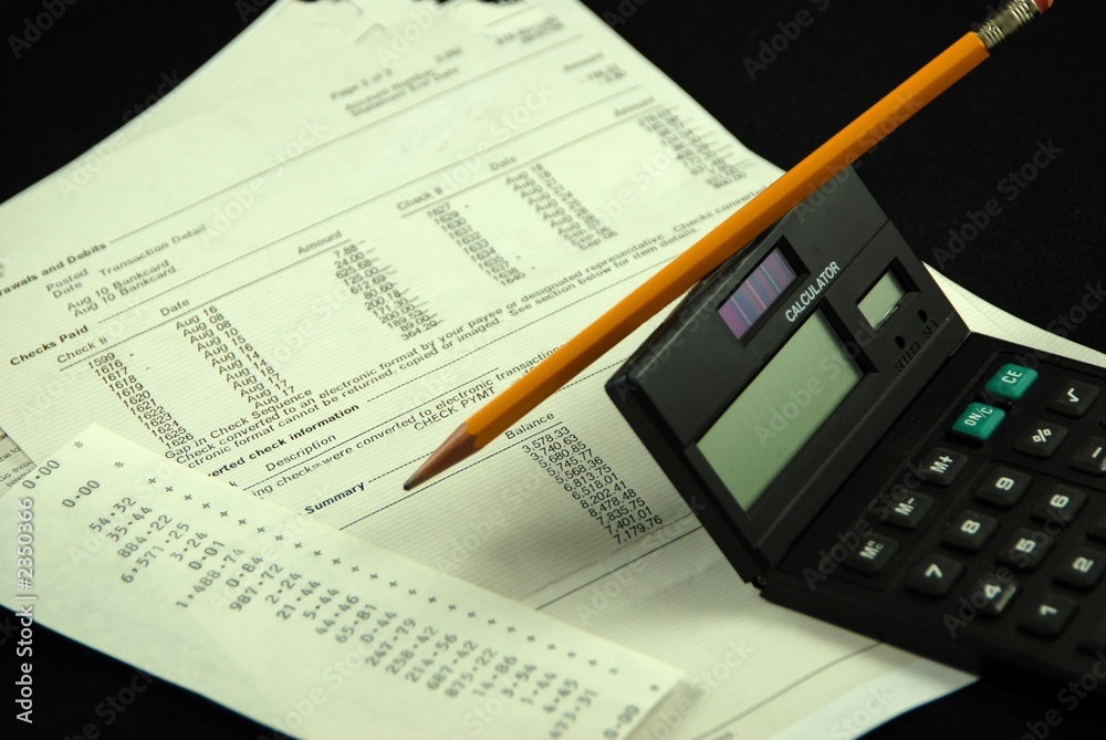 balancing bank statement Stock Photo | Adobe Stock