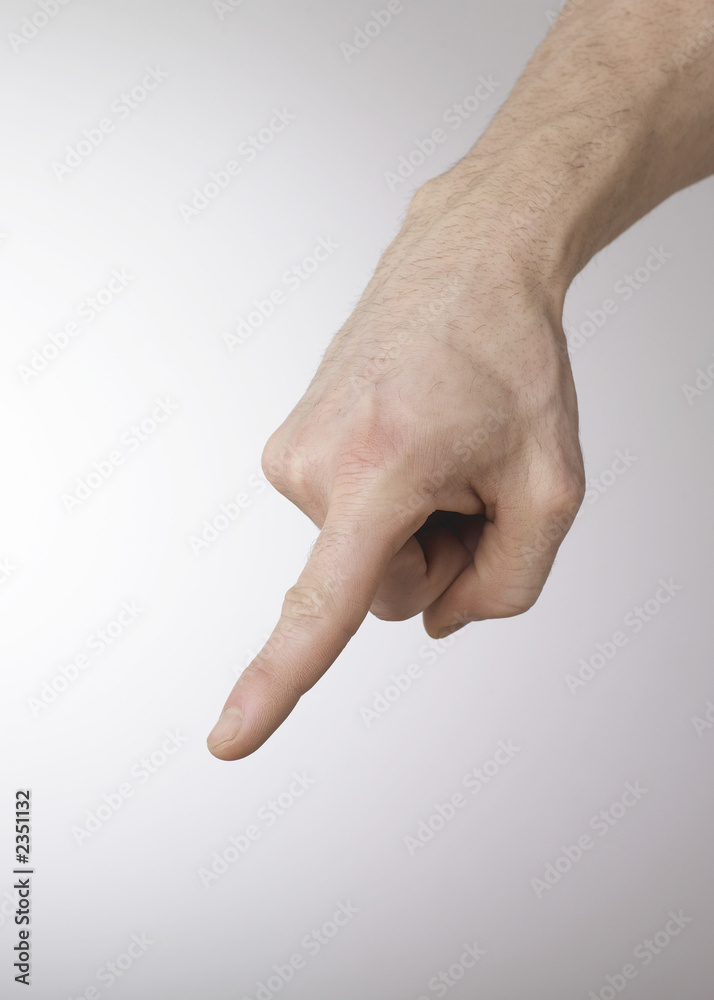 main et pointage Stock Photo | Adobe Stock