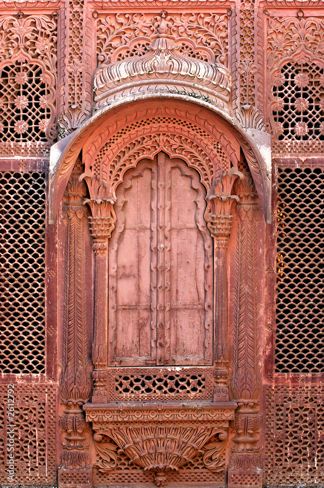 india, jodhpur: window on the maradja palace facade Stock Photo | Adobe ...