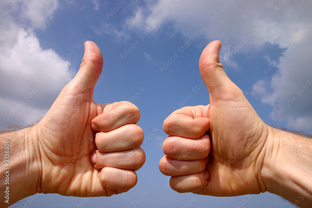 thumbs up sign Stock Photo | Adobe Stock