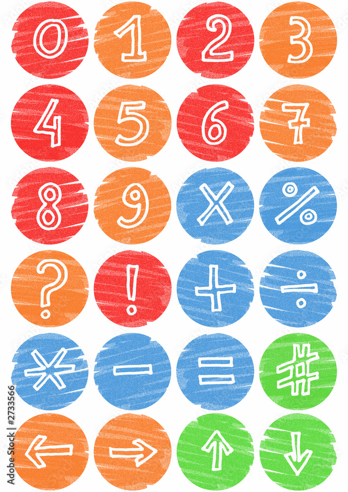 picto chiffres ilustração do Stock | Adobe Stock