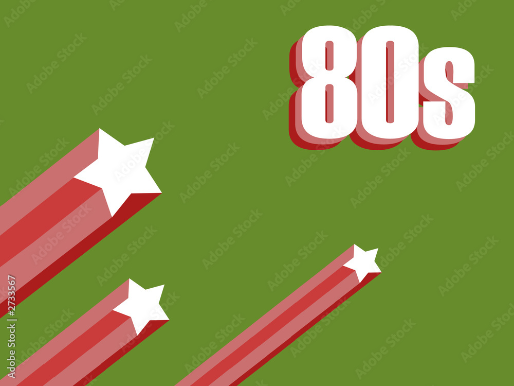 80s stars Stock Illustration | Adobe Stock