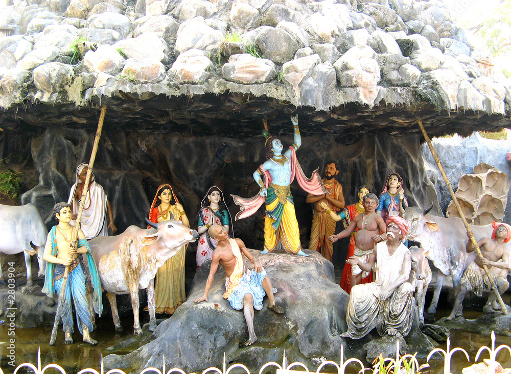 the lifting of govardhan Stock Photo | Adobe Stock