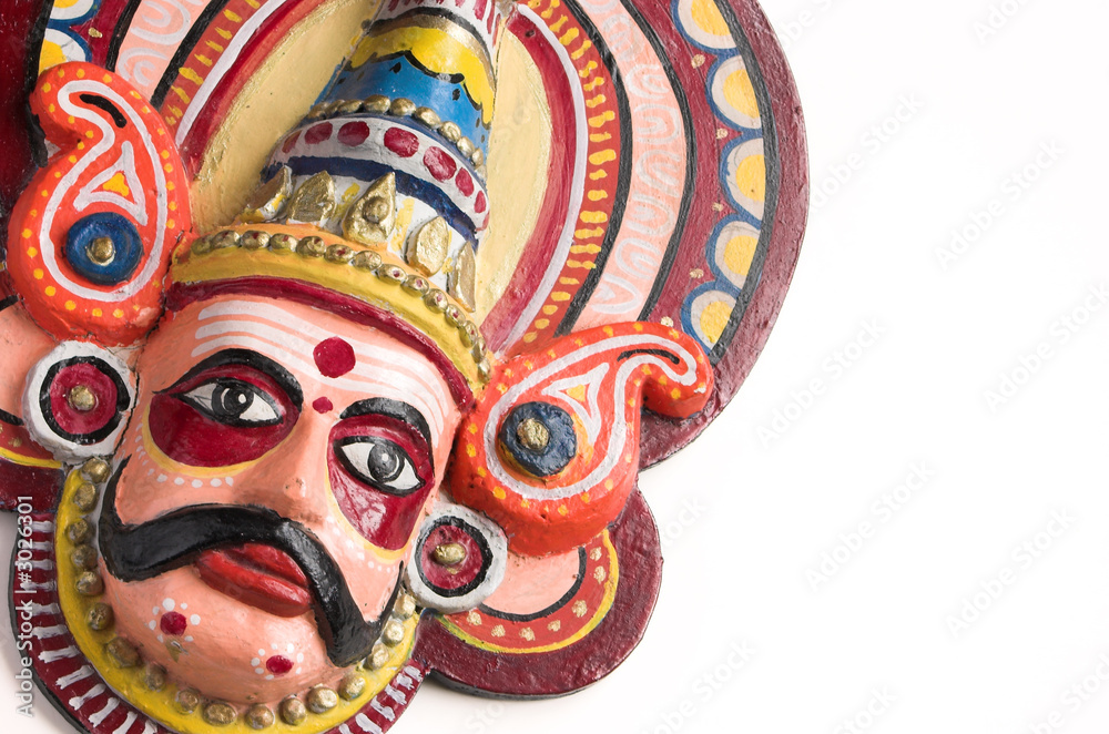 hand made face puppet of a folk dance form Stock Photo | Adobe Stock