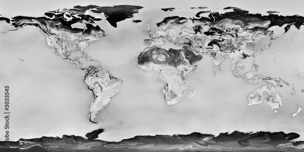 high resolution black and white world map Stock Photo | Adobe Stock