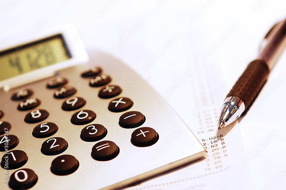 crunching numbers Stock Photo | Adobe Stock