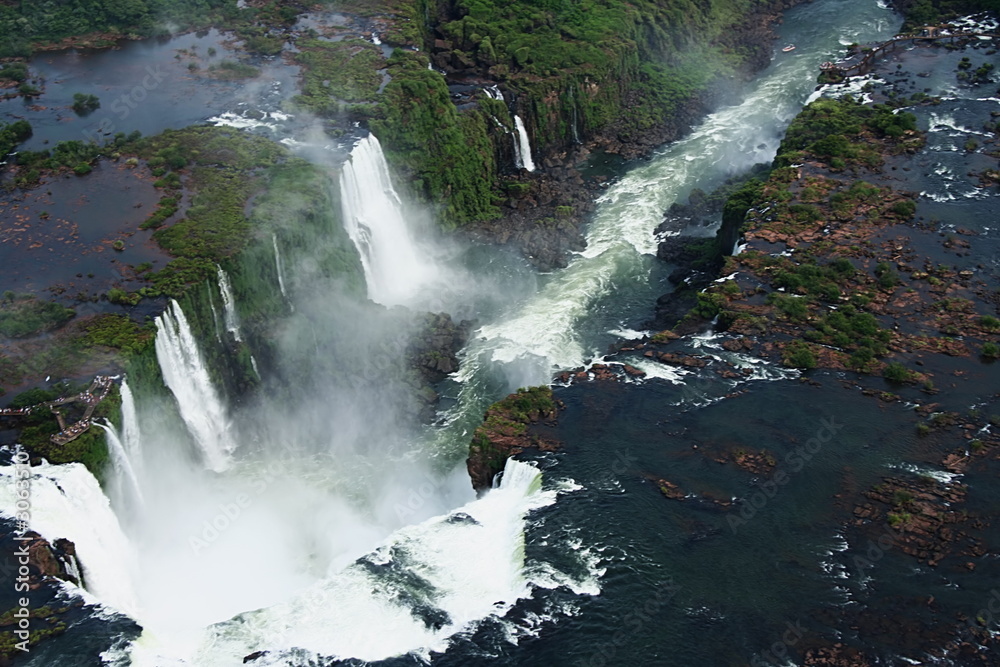 birds eye view of waterfall Stock Photo | Adobe Stock