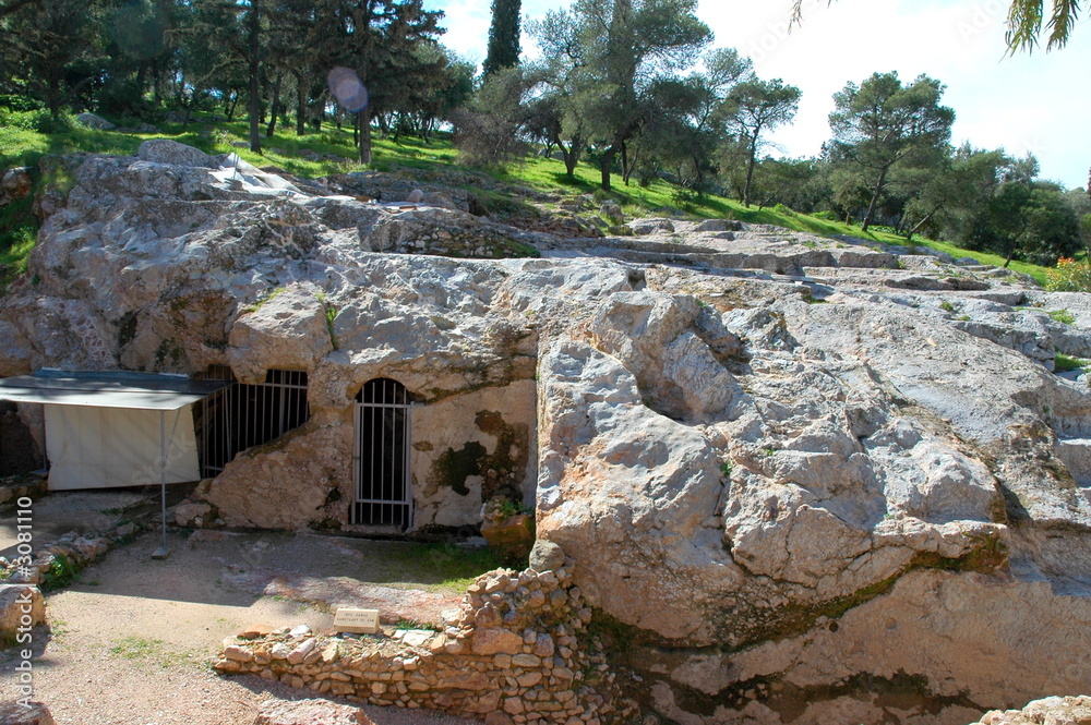 ancient prison in athens Stock Photo | Adobe Stock