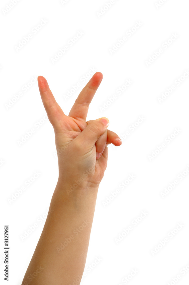 v sign Stock Photo | Adobe Stock