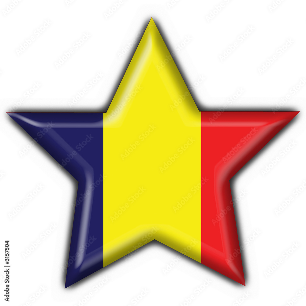 bottone stella caid - chad star button flag Stock Photo | Adobe Stock