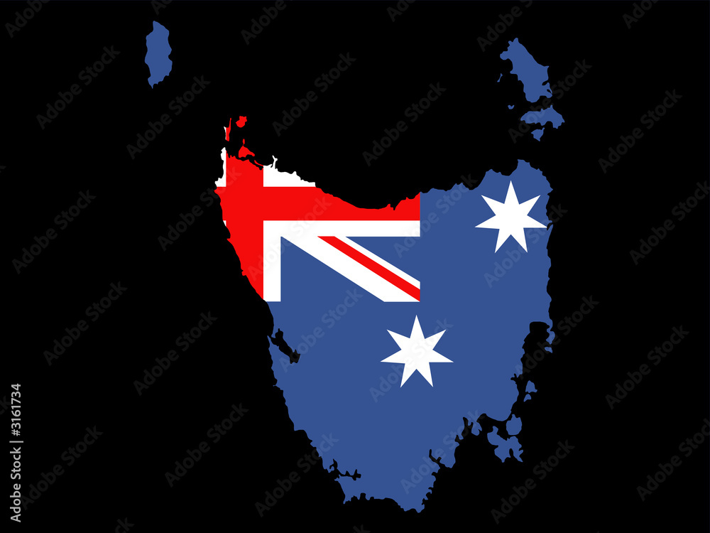 Poster map of tasmania – Wall Art | UkPosters
