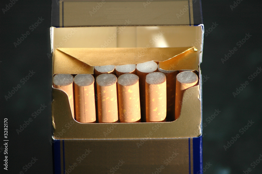 cigarette packet Stock Photo | Adobe Stock