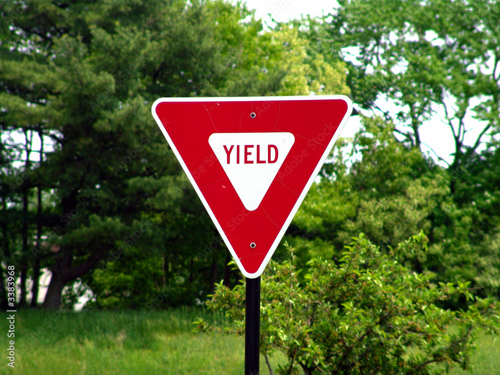 yield sign Stock Photo | Adobe Stock