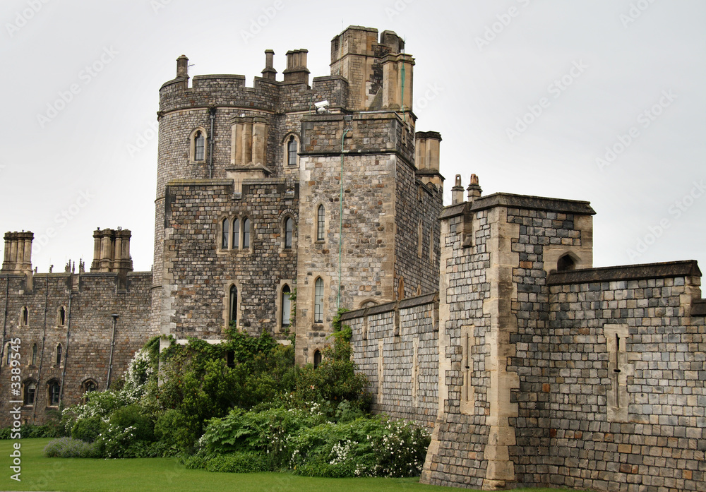 medieval english castle Stock Photo | Adobe Stock