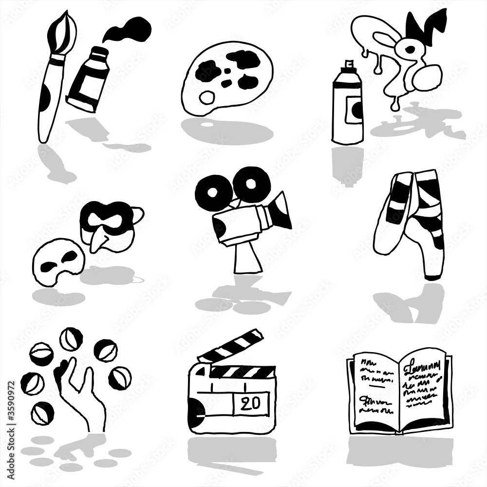 Vecteur Stock arts picto | Adobe Stock