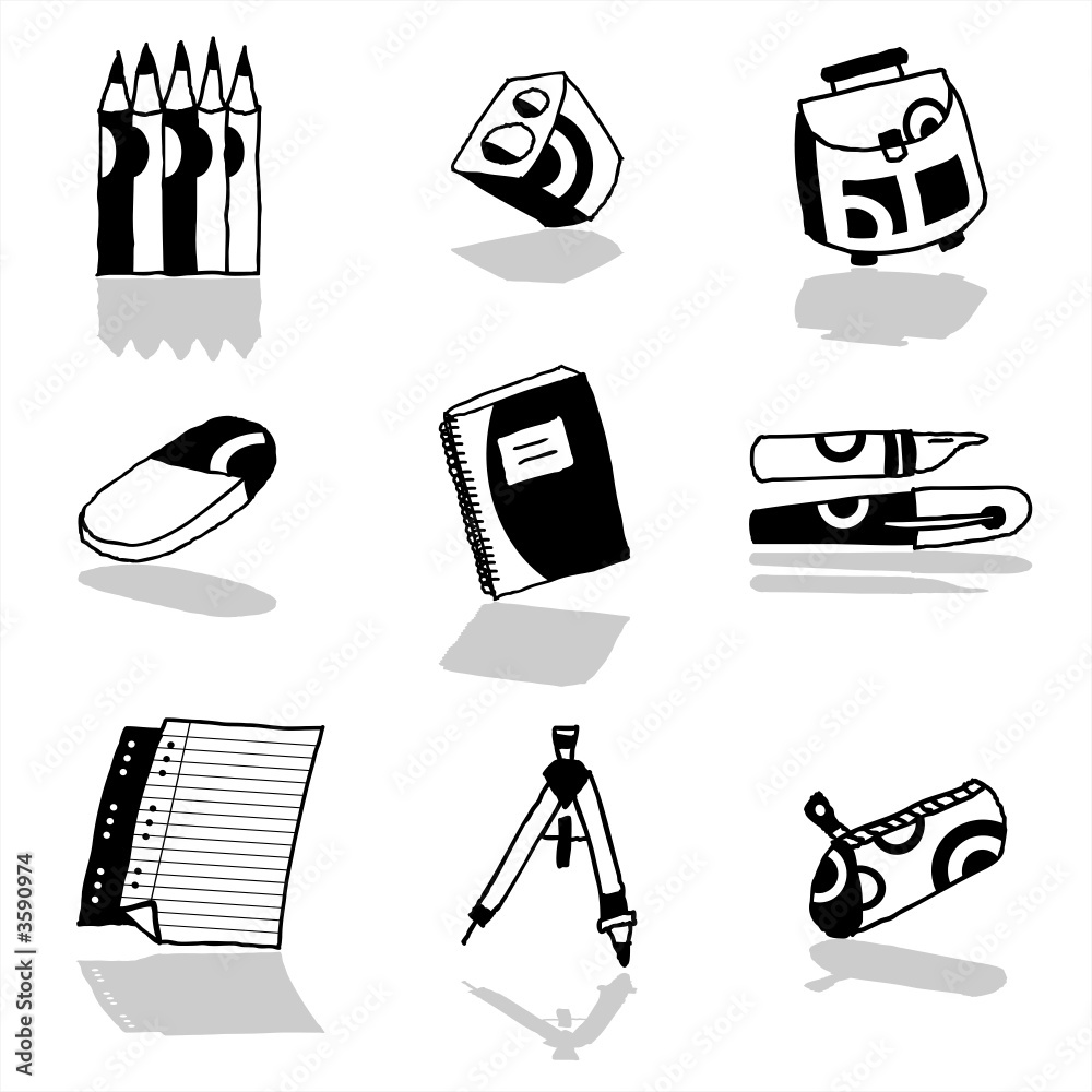 school picto Stock Vector | Adobe Stock