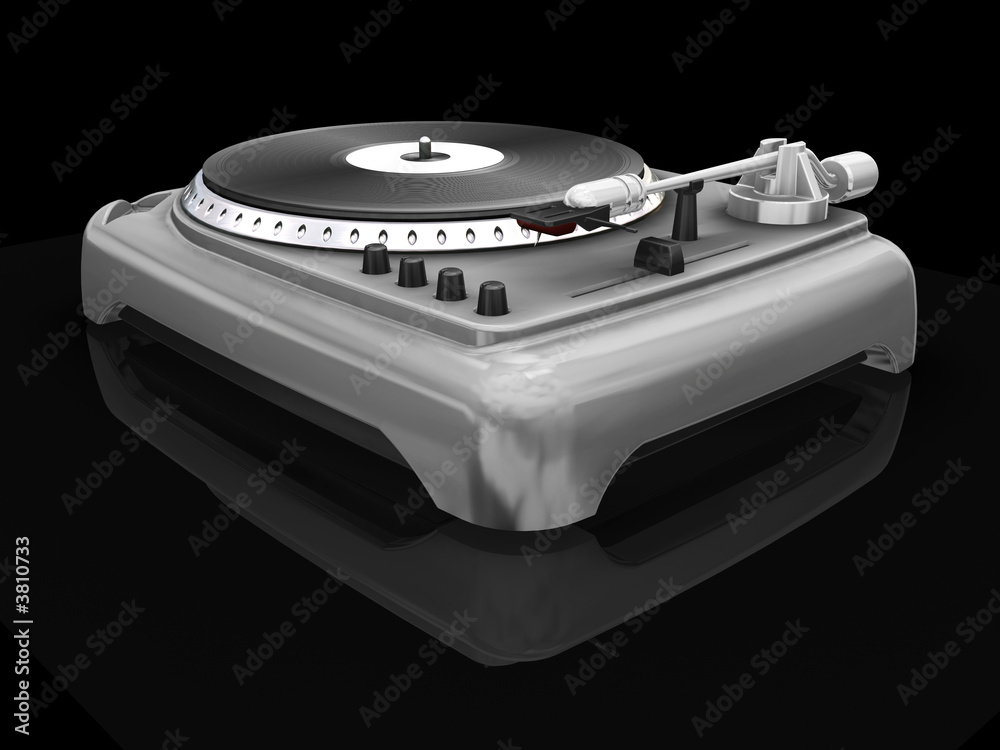 3D render of a turntable Stock Illustration | Adobe Stock