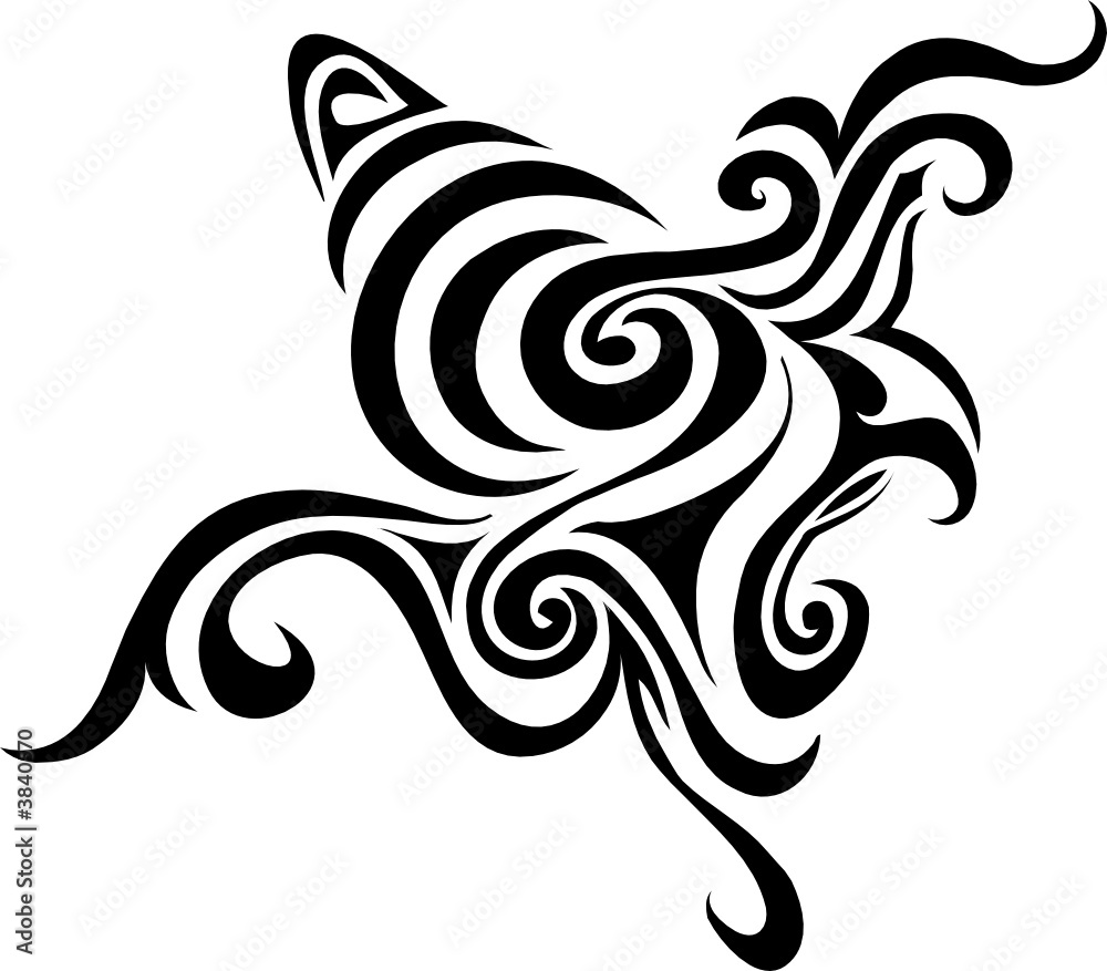 Tribal art: octopus Stock Vector | Adobe Stock