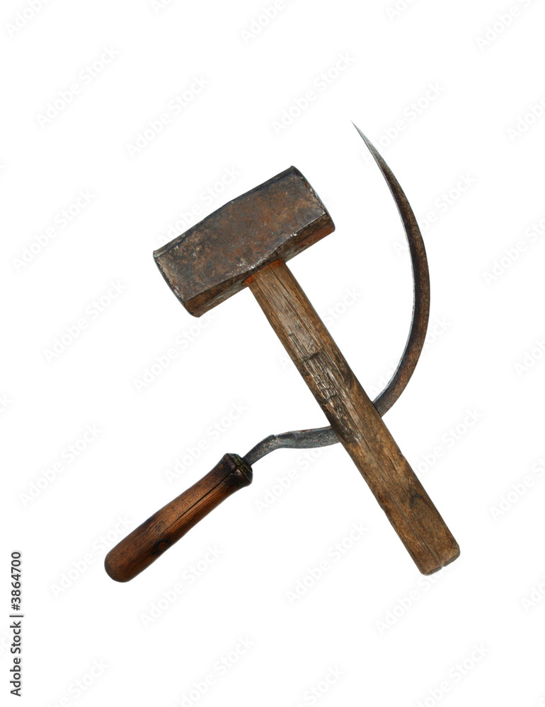 The sickle and the hammer are the arms of proletariat Stock Photo ...