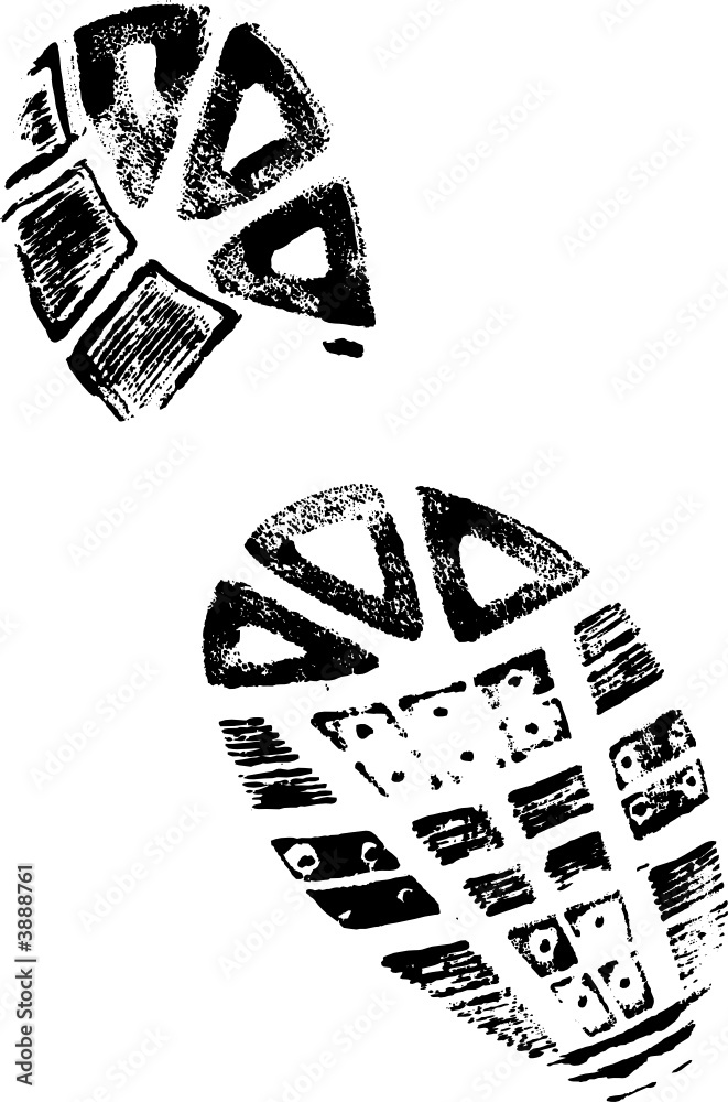 Shoe Print Stock Vector | Adobe Stock